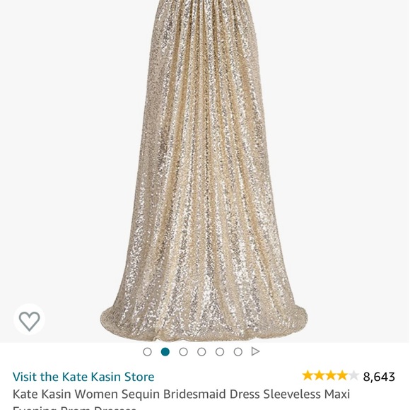 Kate Kasin | Dresses | Kate Kason Womens Sequin Bridesmaid Evening Or ...